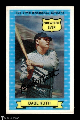 1970 Rold Gold Pretzels 3-D All-Time Greats #6 Yankees HOF Babe Ruth ...