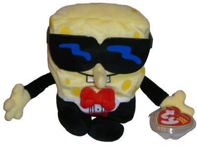 Ty Beanie Baby - SPONGEBOB SQUAREPANTS (GLASSES & TUXEDO PANTS) (8 inch ...
