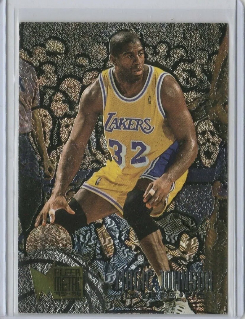 1996 Fleer Metal Magic Johnson card $$Rare SP Lakers | eBay