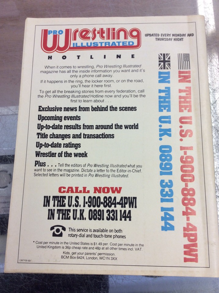 PWI Presents Wrestling Classics Fall 1993 Yokozuna Big Van Vader W ...