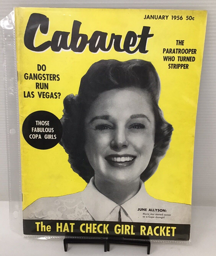 Cabaret Pin-Up Magazine June Allyson January 1956 *~STORED IN PLASTIC ...