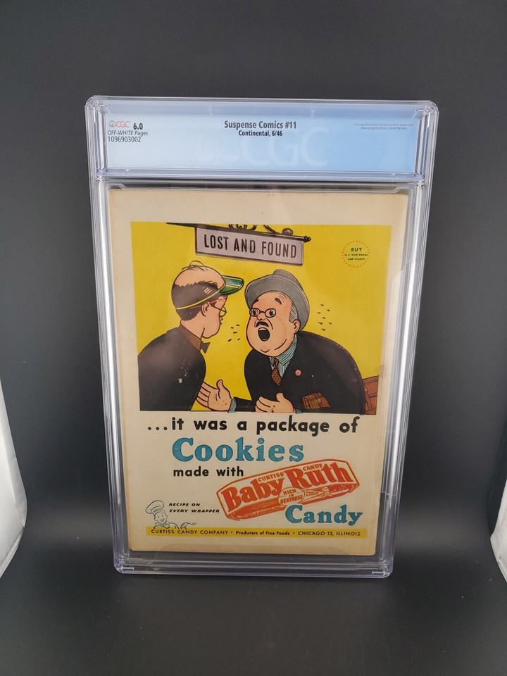Suspense Comics #11 CGC 6.0 (1946) - L.B. Cole Pre-Code Horror! DEVIL 😈 ...