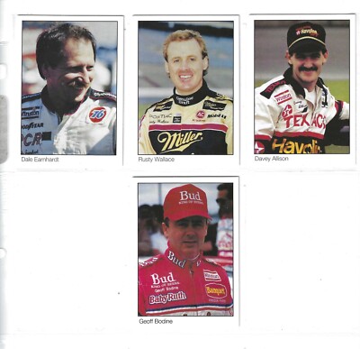 Earnhardt, Rusty, D. Allison, G. Bodine--year and brand unknown. Neat ...