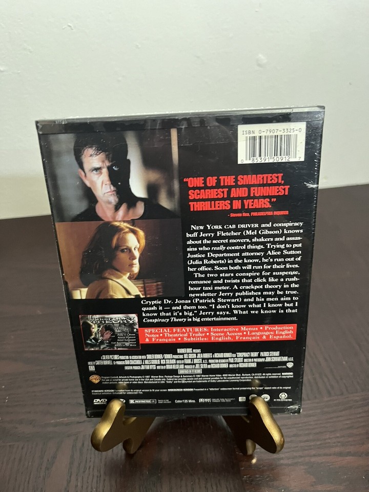 Conspiracy Theory (Snapcase DVD, 1997) Julia Roberts, Mel Gibson New ...