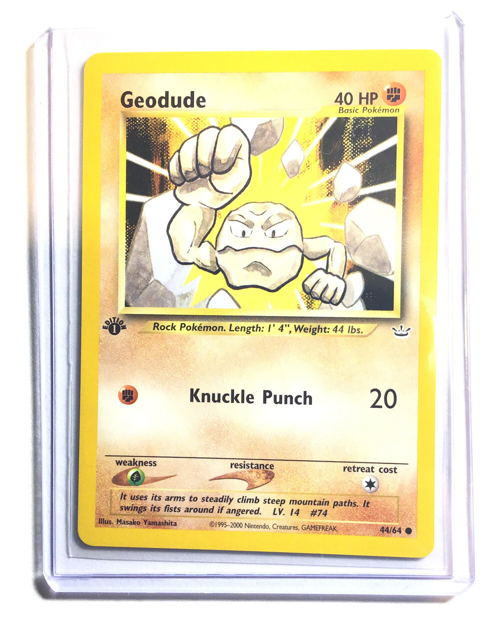 GEODUDE - 1st Edition Neo Revelation - 44/64 - Common - Pokemon Card ...