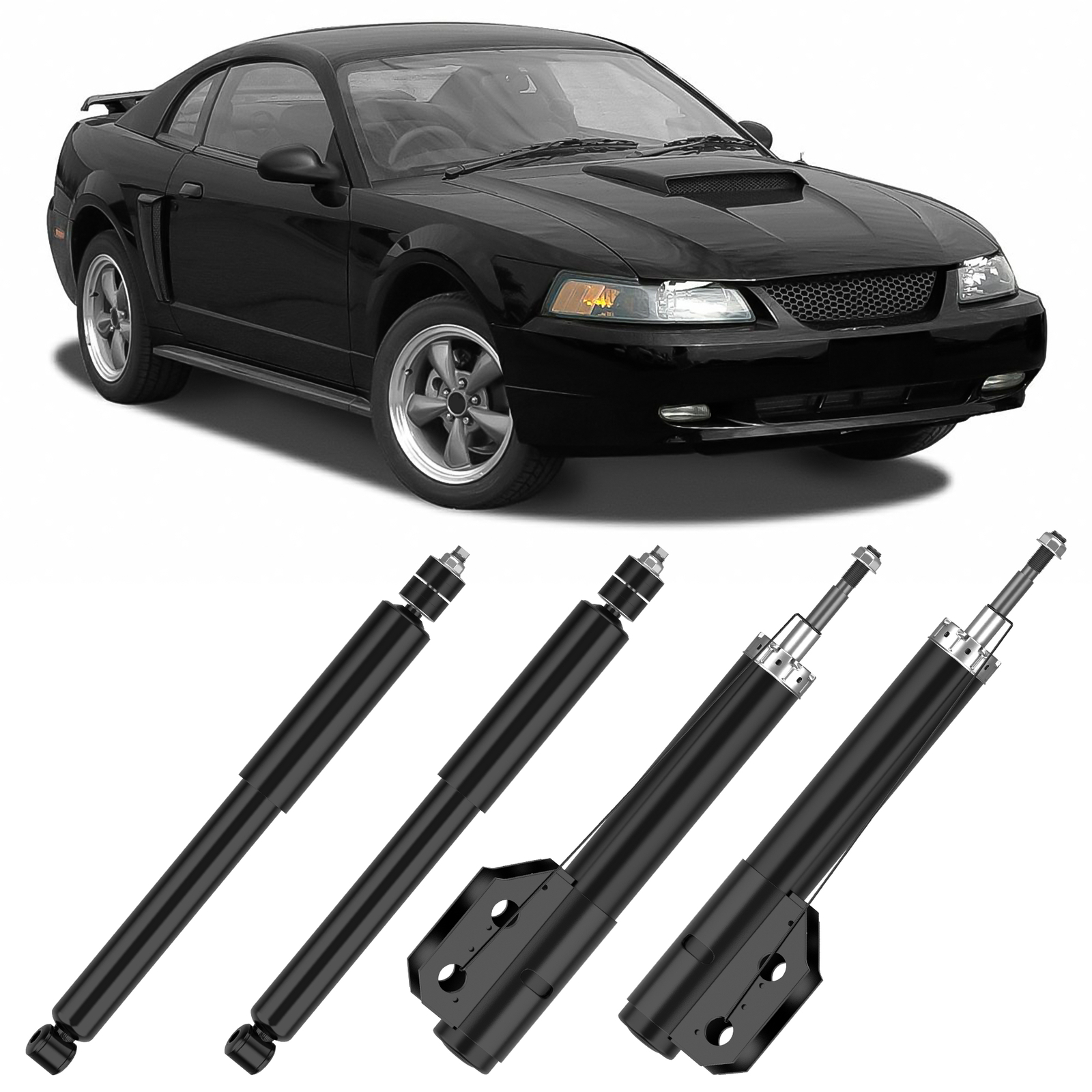 4Pcs Complete Front & Rear Shocks Struts Absorbers for 1994 - 2004 FORD ...