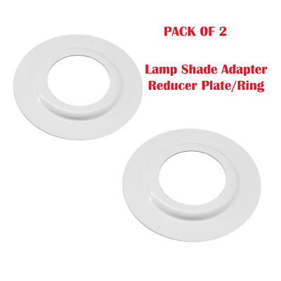 2 X Lamp Shade Adapter Reducer Plate / Washer / Ring Made From Metal ES ...