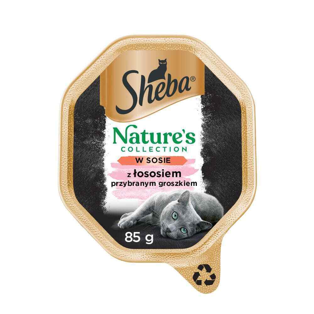 SHEBA NATURE'S SAUCE AU SAUMON PLATEAU 85G NOURRITURE POUR CHAT | eBay