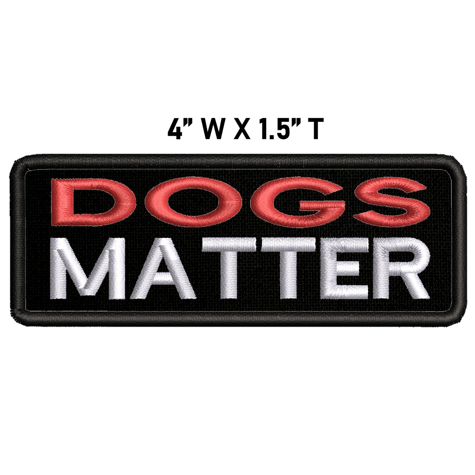 DOG MATTER Patch Embroidered Iron-on Applique Funny Sayings | eBay
