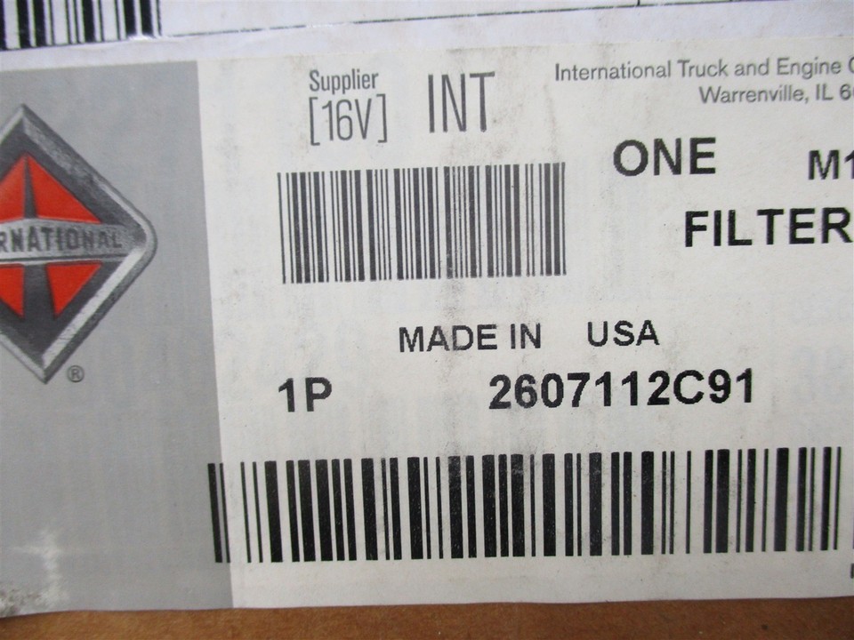 2607112C91 NEW OEM INTERNATIONAL DAVCO 382 FUEL FILTER 12V 195W PRE ...
