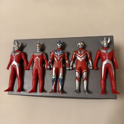 Ultraman Soft Vinyl 5 Figures Set Ultraman Taro Ginga Seven Zoffy 15cm ...