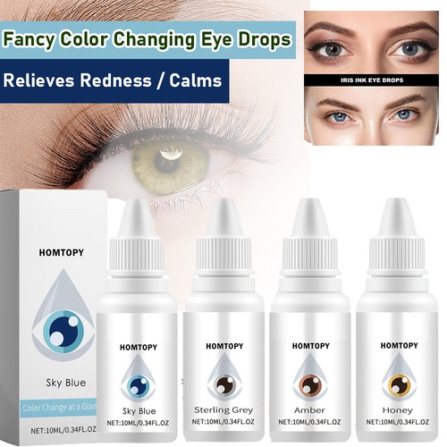 4 Color Changing Eye Drops Olor Changing Eye Drops Drops Change Your Eye Color | eBay