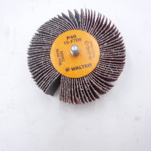 10 Pack Walter 15F709 Mounted Flap Wheel 3" x 1" x 1/4"-20, 40 Grit | eBay