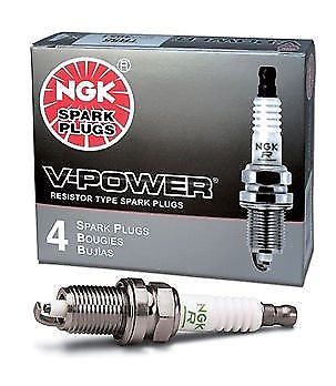 4 pcs - GENUINE OEM NGK V-Power Racing Spark Plugs #7405 - Premium Set ...