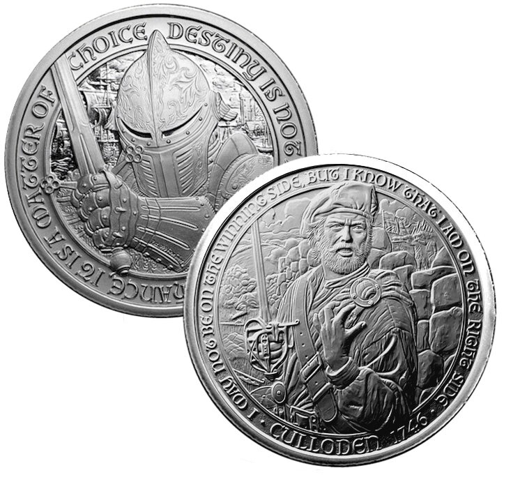 The Destiny Coin 6 - The CLANSMAN - 2 oz .999 FINE Silver BU Round - IN ...