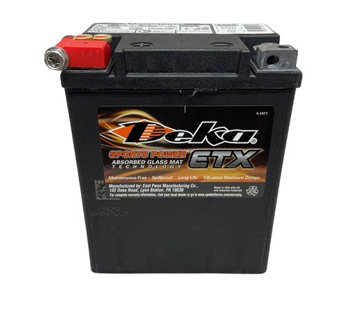 Deka ETX15 12V AGM Powersport Battery 14AH 220CCA Motorcycle ATV UTV USA | eBay