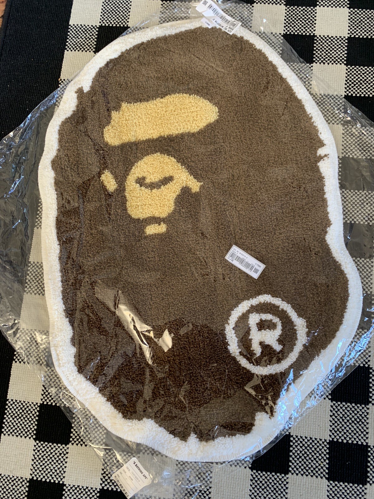A Bathing Ape Head Rug Mat Bape Logo. NEW | eBay