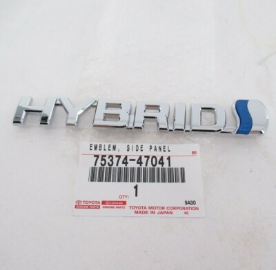 New Genuine OEM Toyota 75374-47041 Emblem Left Front Fender 2007-2009 ...