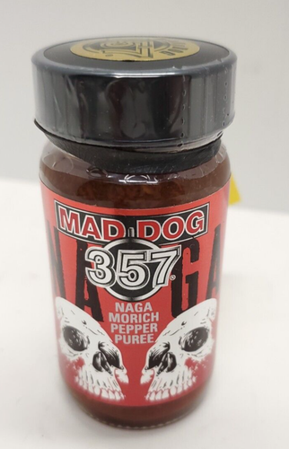 Mad Dog 357 Naga Morich Pepper Puree Hot Sauce 2 oz NEW Made in USA | eBay