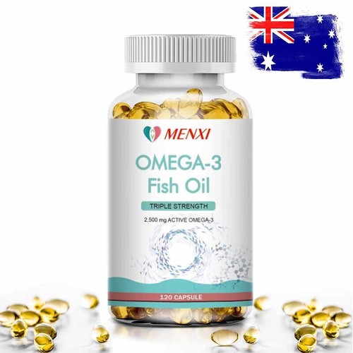 Omega 3 Fish Oil Capsules Triple Strength Joint Support 2,500 mg EPA ...