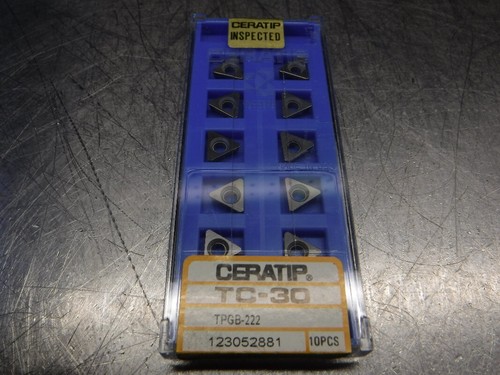 Kyocera Ceratip Carbide Inserts QTY10 TPGB222 TC-30 (LOC2049B) | eBay
