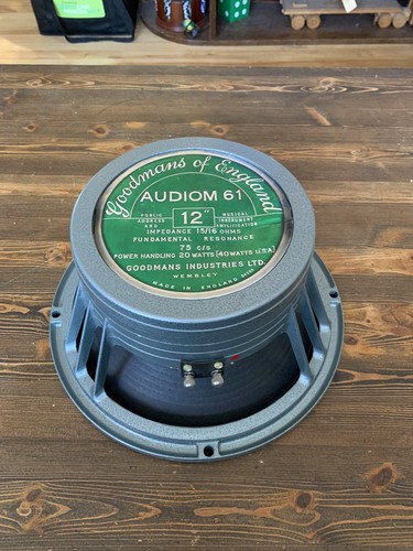 Vintage Goodmans Audiom 61 12” Guitar Amp Speaker | eBay