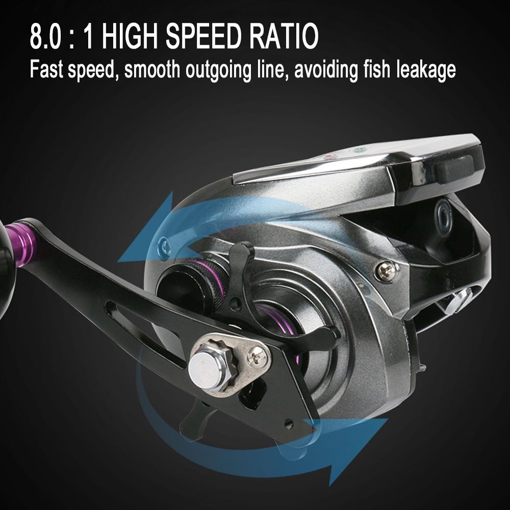 Ratio Digital Display Fishing Reel Water Drop Wheel Fishdrops Left ...