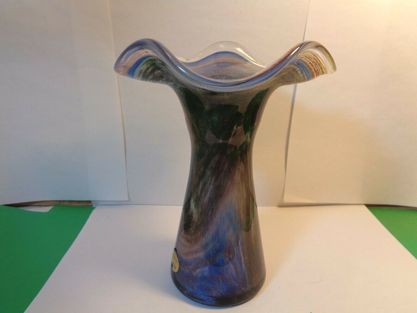 Glaskunstier Peter Kaspar Art Glass 6 1/2" Vase, Bleikristall 24% PbO ...