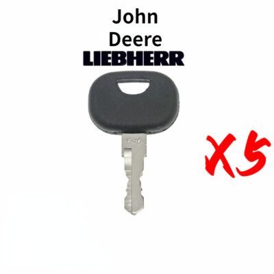 5pcs Ignition Key 606 10221073 AT322699 ELI80-0111 Fits John Deere ...