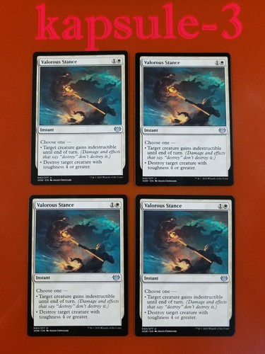 4x Valorous Stance | Innistrad Crimson Vow | MTG Magic Cards | eBay