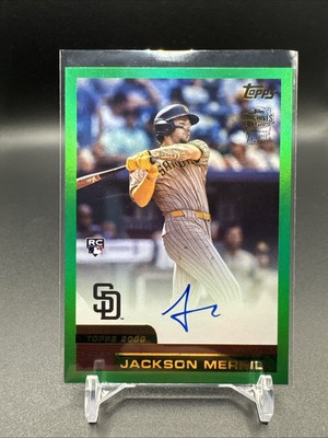 2024 Topps Archives Jackson Merrill RC Auto Green 77/99 Fan Favorites ...