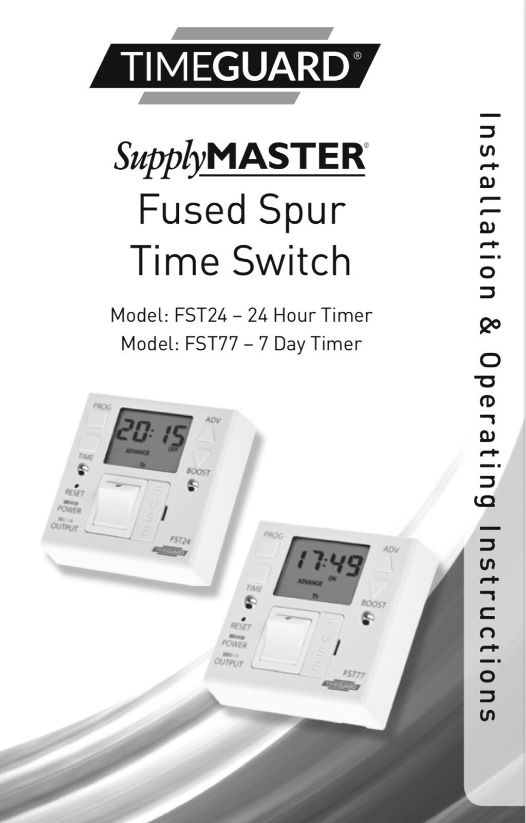 Timeguard 24 Hour Fused Spur Timeswitch (FST24) for sale online | eBay