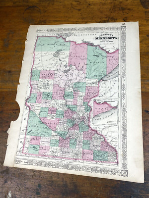 Entire US - 1864 Civil War Era Map