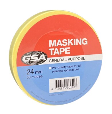 QTY 15 Masking Tape 24mm x 50mtr General Purpose GSA 70624 | eBay Australia