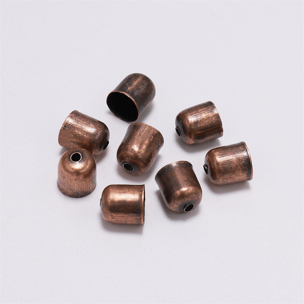 DIY Earring Making Tassel Cap Craft Findings End Caps Stopper Leather ...