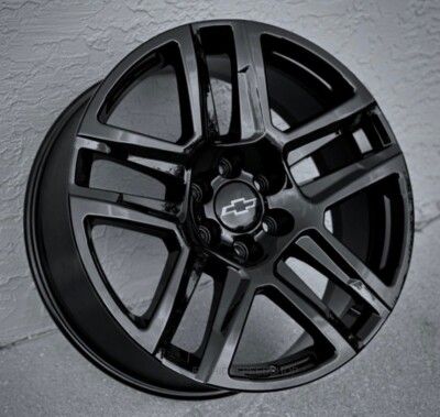 GLOSS BLACK TRAIL BOSS GEN 2 WHEELS 22x9" FITS: CHEVY 1999-2024 ...