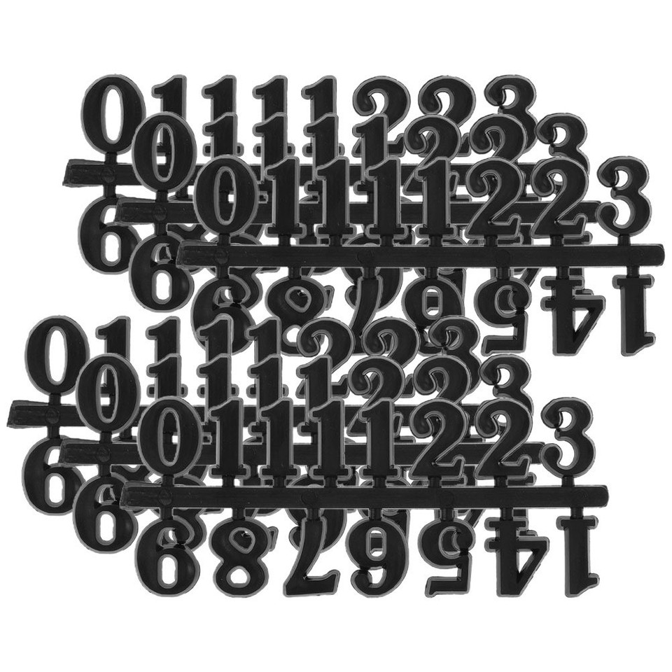 6 Sets Clock Numerals Accessories Repairing Accessory Numbers for Resin ...