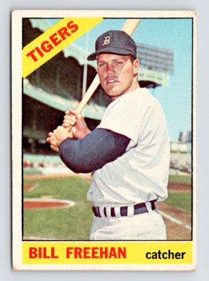 1966 Topps Card, #145 Bill Freehan, Detroit Tigers, see Video | eBay