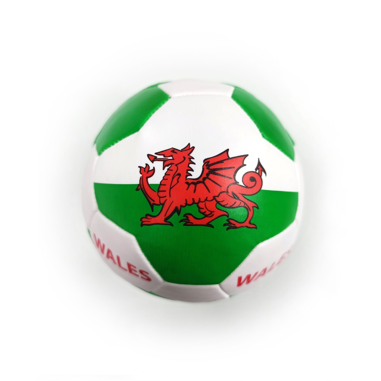 2 x Wales Welsh Mini Soft Kids Football Soccer Compact Ball World Cup ...