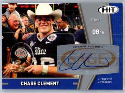 Chase Clement 2009 SAGE HIT RC Autograph Rookie Auto #A61 Rice Owls | eBay