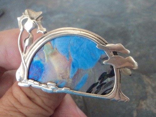 Scottish Art Nouveau Silver Brooch c.1980s - Pat Cheney John Ditchfield ...