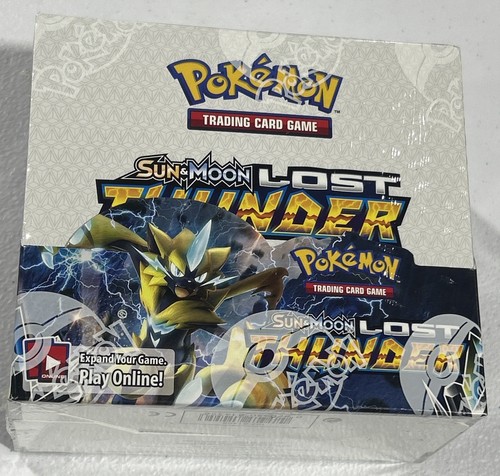 Pokemon TCG Sun & Moon Lost Thunder Booster Box Sealed Hard to Find ...