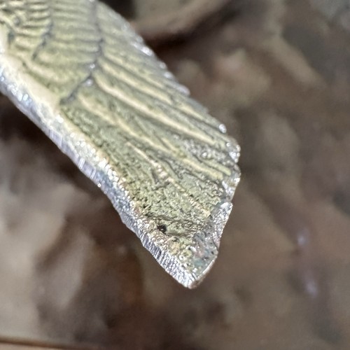 Jan Barboglio Brown Hammered Metal Bird Box Nickel Eagle Rectangular 9 ...