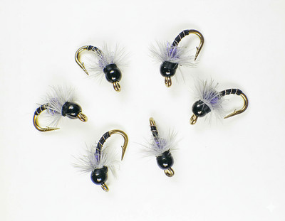 Blindside Midge UV Black Soft Hackle Nymphs - Premium Trout Fly Fishing ...