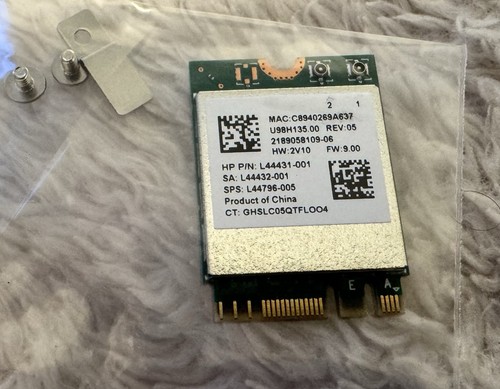 HP Realtek RTL8822CE IEEE 802.11ac PCI-Express Wifi/Bluetooth 4.2 ...