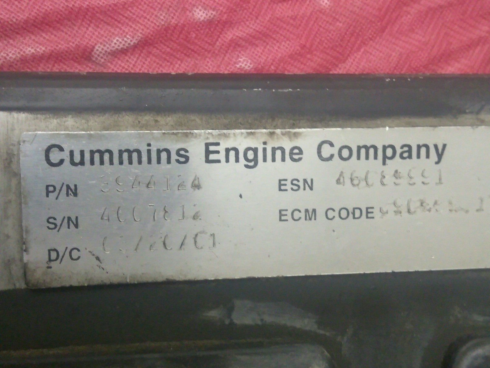 Cummins ISB 5.9L 24-Valve Diesel Engine ECM ECU Computer Part# P3944124 ...