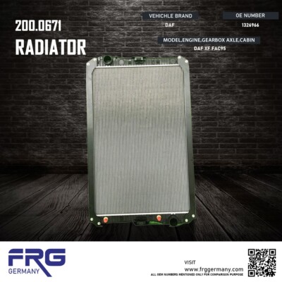 RADIATOR ASSY DAF XF FAC95 1326966 | eBay