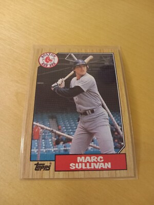 1987 Topps #66 MARC SULLIVAN Boston Red Sox Baseball Card, Catcher ...