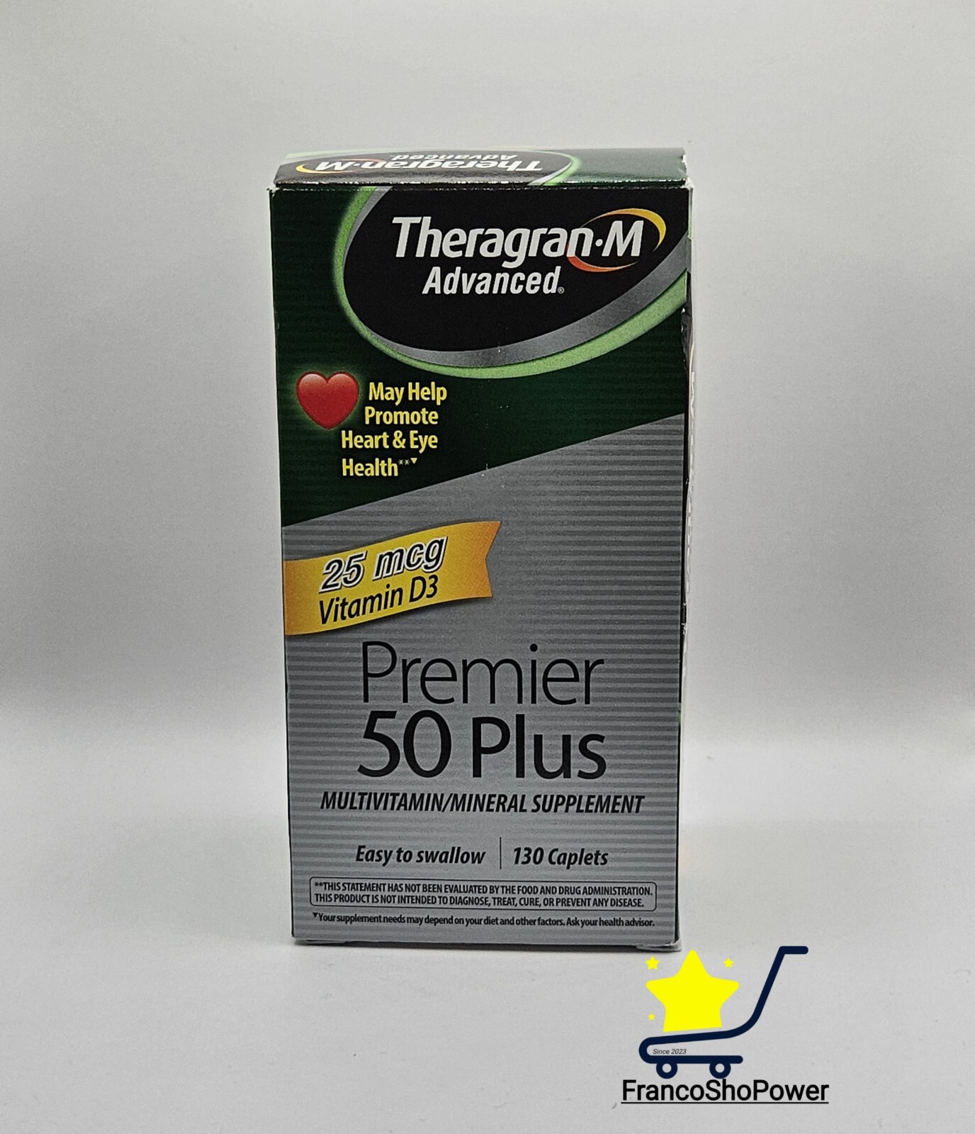 Theragran-M Premier 50 Plus Multivitamin/Mineral Supplement - 130 ...