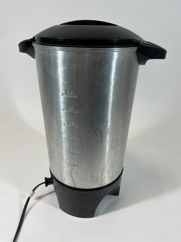 General Electric GE Walmart 106840R Stainless Steel 42 Cup Percolator ...